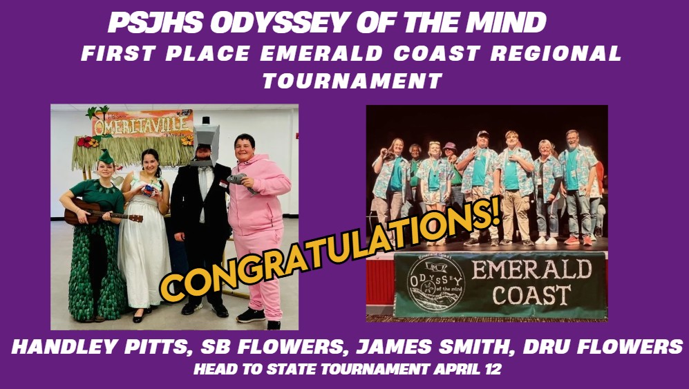 Port St Joe High School Odessey Of the Mind Regionals 1st place | Gulf ...